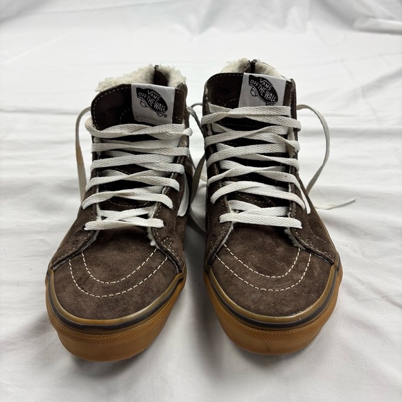 Vans | Shoes | Kids Size 4 Vans Kids Hightop Sneakers Brown Suede Gum ...